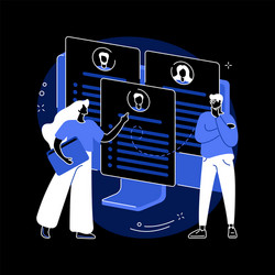 Human resources abstract concept Royalty Free Vector Image