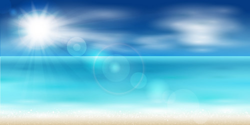 Beautiful sea Royalty Free Vector Image - VectorStock