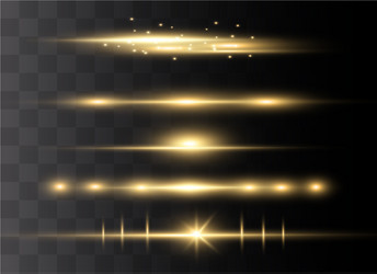 Horizontal sparkle divider line with glow effect Vector Image