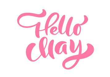 Welcome May Calligraphy Vector Images (over 130)