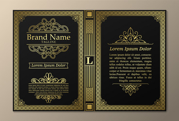 Vintage book layouts from creative design Vector Image