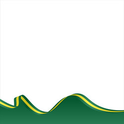 Brazilian flag border Royalty Free Vector Image