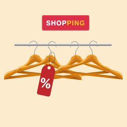 Shopping online shop red icon background im Vector Image