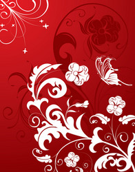 Flower design background Royalty Free Vector Image