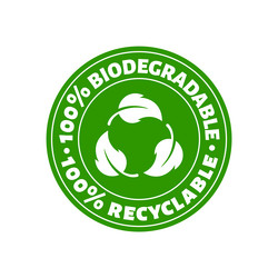 Biodegradable compostable logo Vector Images & Graphics for Commercial ...