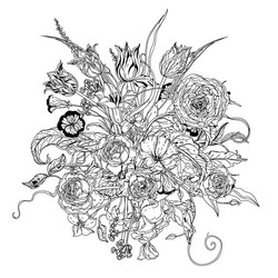 Hand drawing entangle element Royalty Free Vector Image