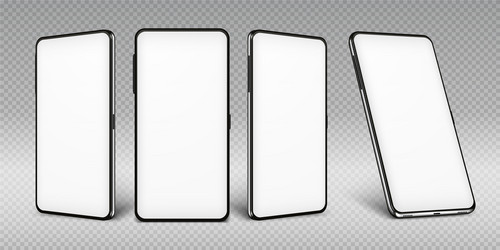 Realistic smartphone mockup frame Royalty Free Vector Image