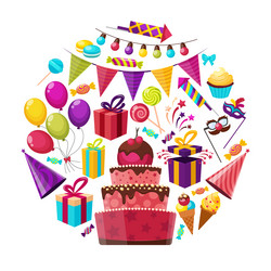 Birthday Round Vector Images (over 37,000)