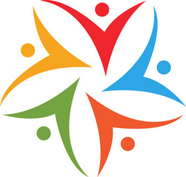 Athletics group people running in camp Royalty Free Vector