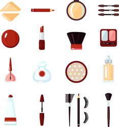 Makeup icon set Royalty Free Vector Image - VectorStock