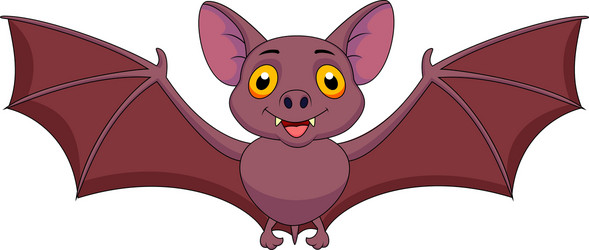 Cartoon bat sleeping Royalty Free Vector Image