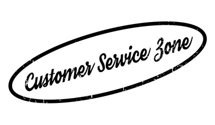 Customer service zone rubber stamp Royalty Free Vector Image