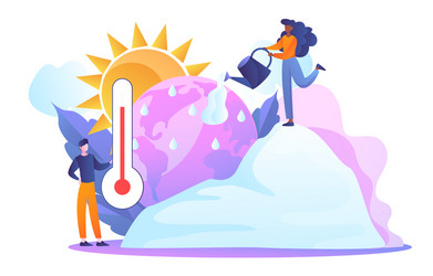 Global warming concept Royalty Free Vector Image