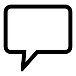 Writing comment feedback icon message symbol Vector Image