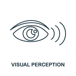 Perception concept icon sensory organs sight Vector Image