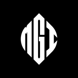Mgi logo letter letter logo design Royalty Free Vector Image