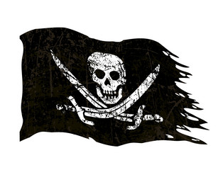 Ripped Pirate Flag