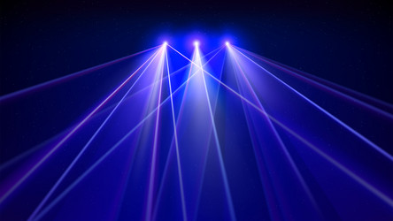 Laser light show bright led beams dj Royalty Free Vector