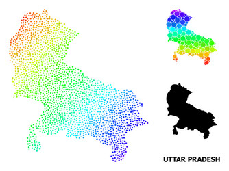 Uttar Pradesh Political Map Vector Images (over 110)