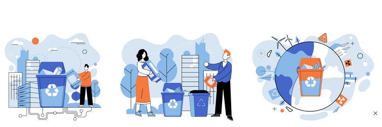 Proper Waste Disposal Vector Images (25)