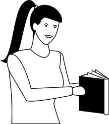 Young woman cartoon Royalty Free Vector Image - VectorStock