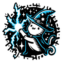 Wizard emblem Royalty Free Vector Image - VectorStock