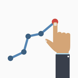 Sales performance concept Royalty Free Vector Image