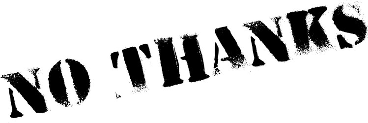 No thanks rubber stamp Royalty Free Vector Image