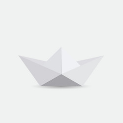 Origami boat Royalty Free Vector Image - VectorStock