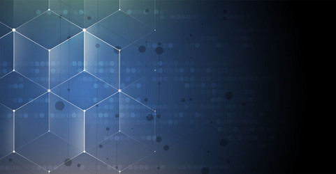 Abstract structure circuit computer cube Vector Image