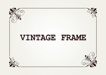 Vintage cute floral frame Royalty Free Vector Image