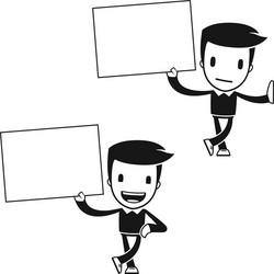 Funny cartoon helper man Royalty Free Vector Image