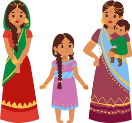 Indian people Royalty Free Vector Image - VectorStock