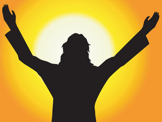 Jesus washing apostles feet Royalty Free Vector Image