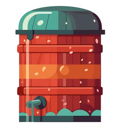Water barriel Royalty Free Vector Image - VectorStock