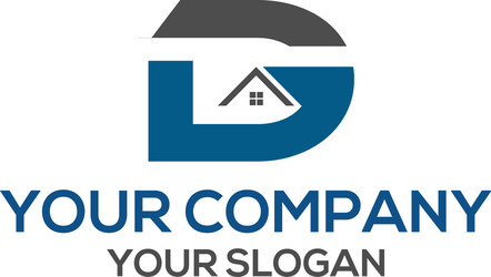 Z home real estate logo design Royalty Free Vector Image