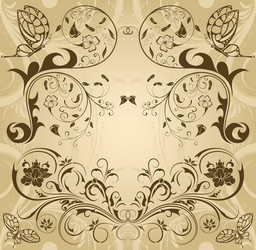 Flower design background Royalty Free Vector Image