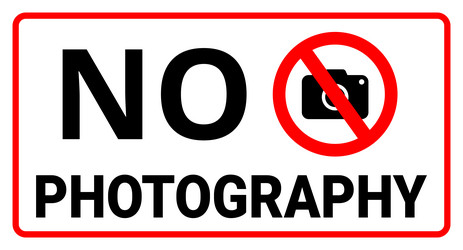 Prohibition sign no camera mobile phone Royalty Free Vector
