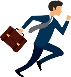 Businessman character isolated icon Royalty Free Vector