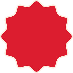 Seal stamp red color on white background Vector Image