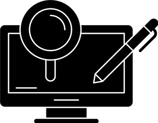 Computer software black icon sign Royalty Free Vector Image