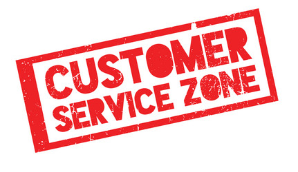 Customer service zone rubber stamp Royalty Free Vector Image