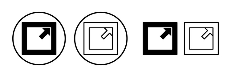 External link icon hyperlink chain symbol Vector Image