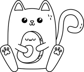 Wake up cat cartoon Royalty Free Vector Image - VectorStock