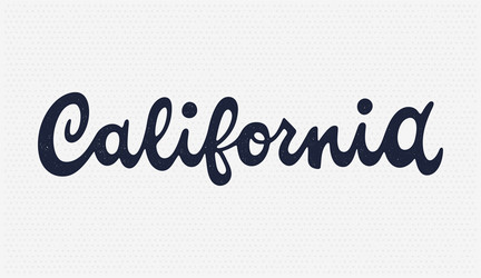 California lettering vintage grunge Royalty Free Vector
