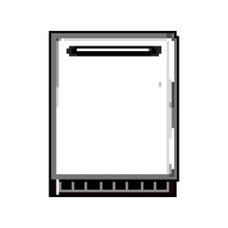Storage fridge refrigerator game pixel art Vector Image