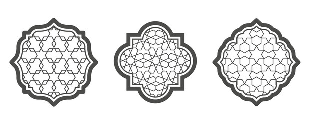 Islamic Architecture Patterns Vector