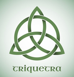 Celtic trinity knot triquetra tattoo Royalty Free Vector
