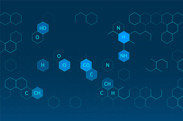 Formula molecular structure Royalty Free Vector Image