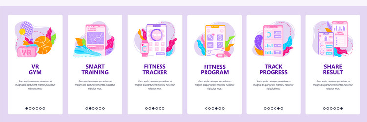 Sports progress tracker worksheet design template Vector Image